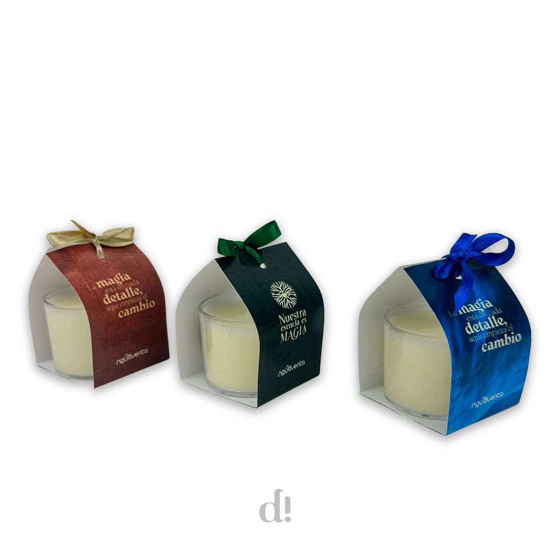 Set de 3 Velas Decorativas Personalizadas – Novaventa – DINAMIC PRODUCTS
